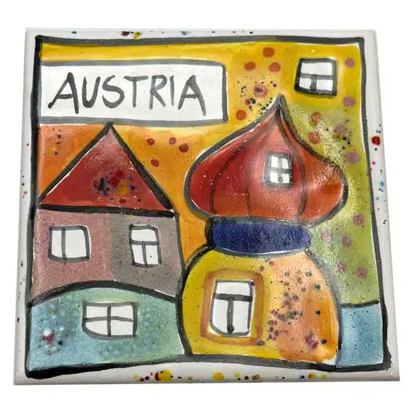 Keramikfliese Hundertwasserhaus Austria | Gallery Lion
